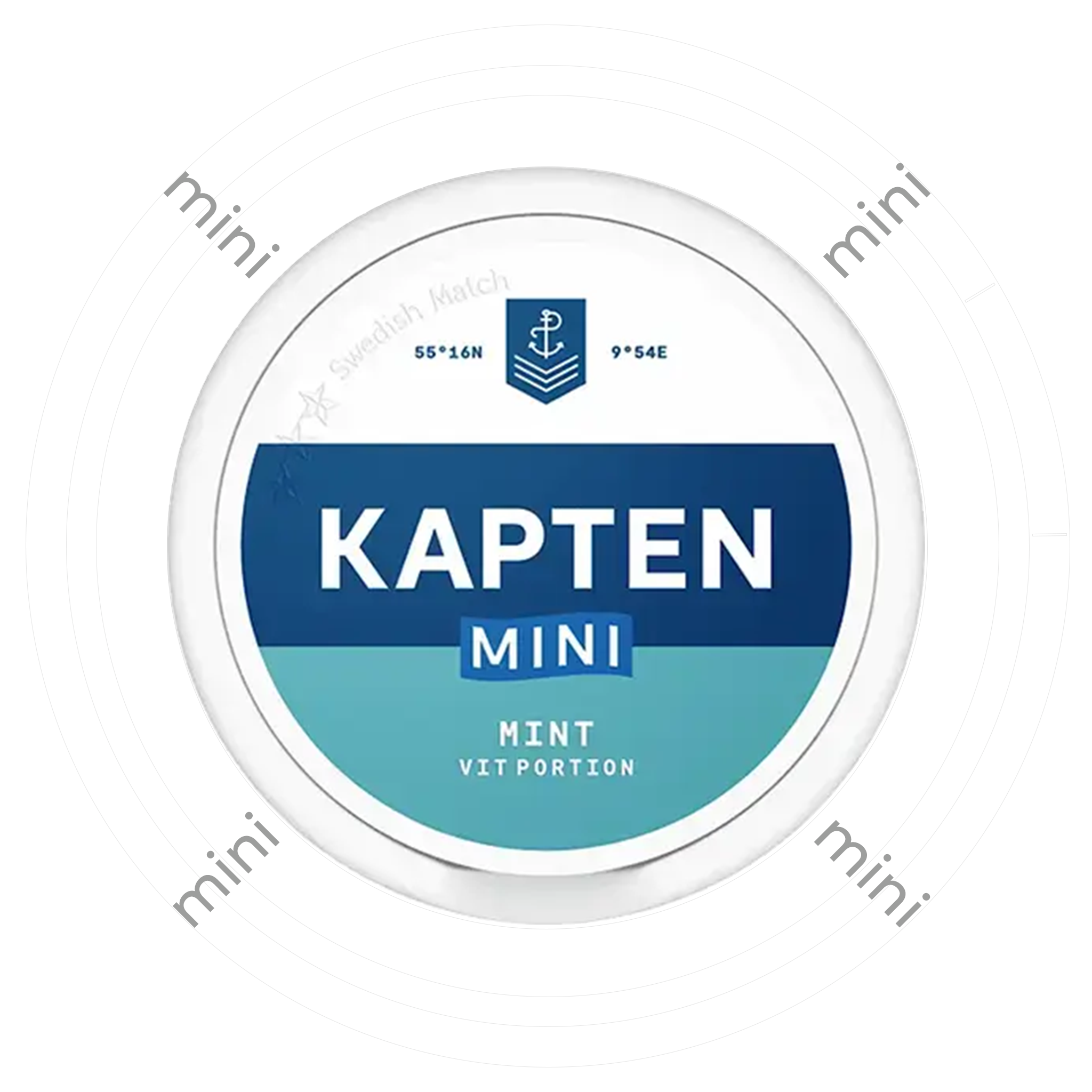 Kapten Mini Mint Vit Portion